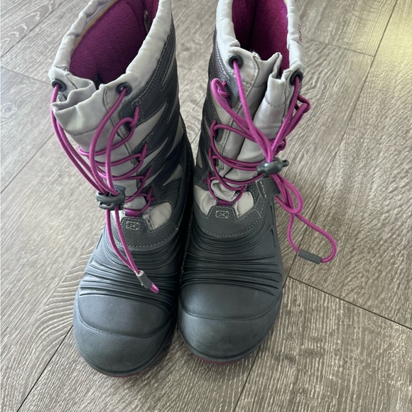 Merrell | Shoes | Merrell Kids Boots Gray And Purple | Poshmark